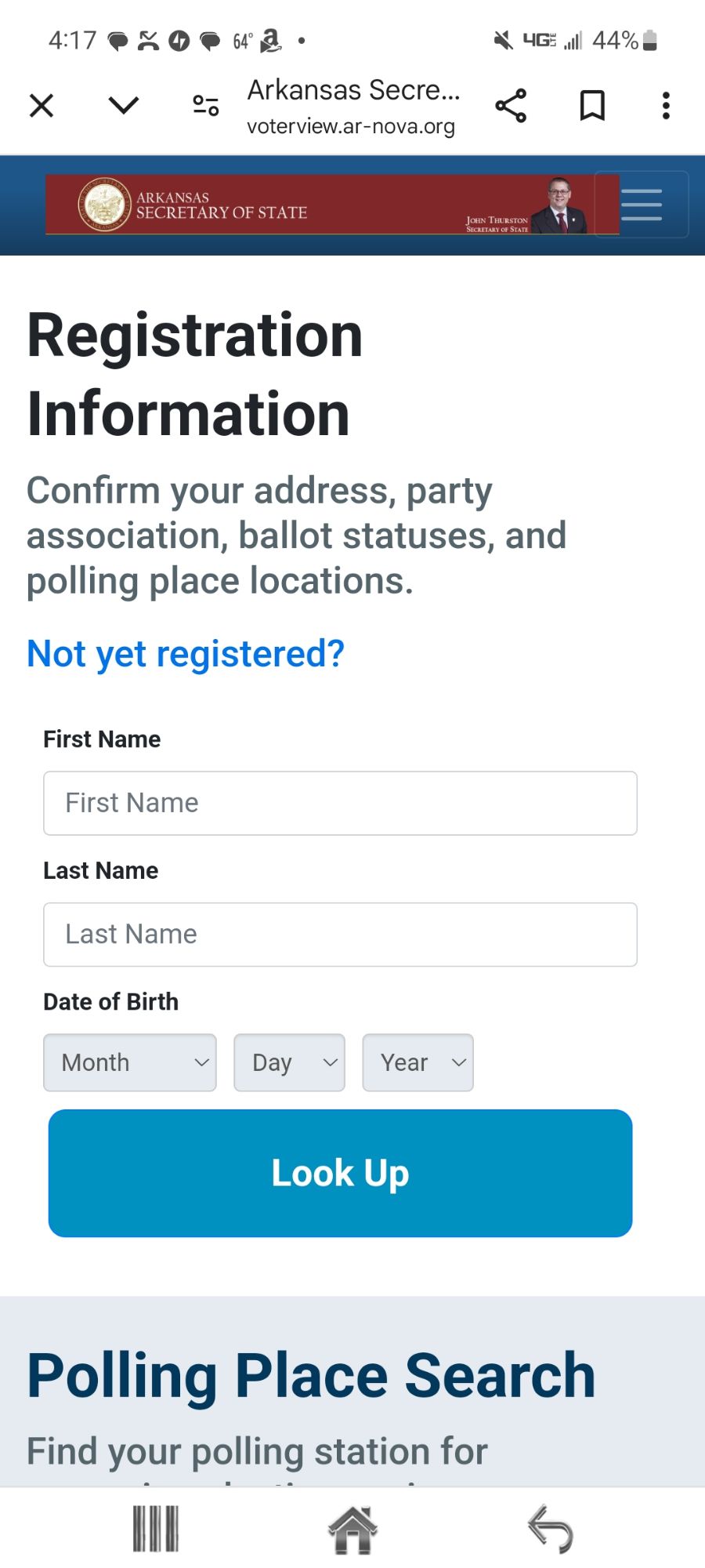 Verify You Are Registered – Greene County, Arkansas, Democrats